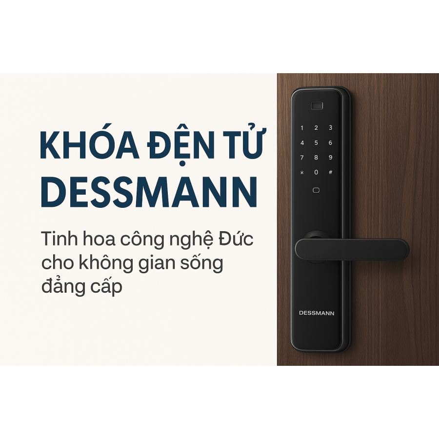 Khóa điện tử Dessmann Tinh hoa công nghệ Đức