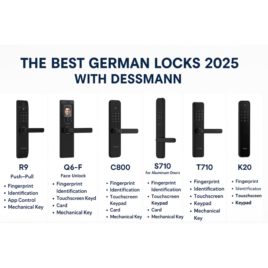 Top Các Mẫu Khóa Điện Tử Đức Dessmann Tốt Nhất Năm 2025